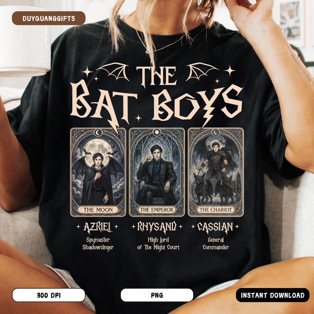 The Bat Boys Tarot Card PNG, Night Court Bookish Fantasy Design ...