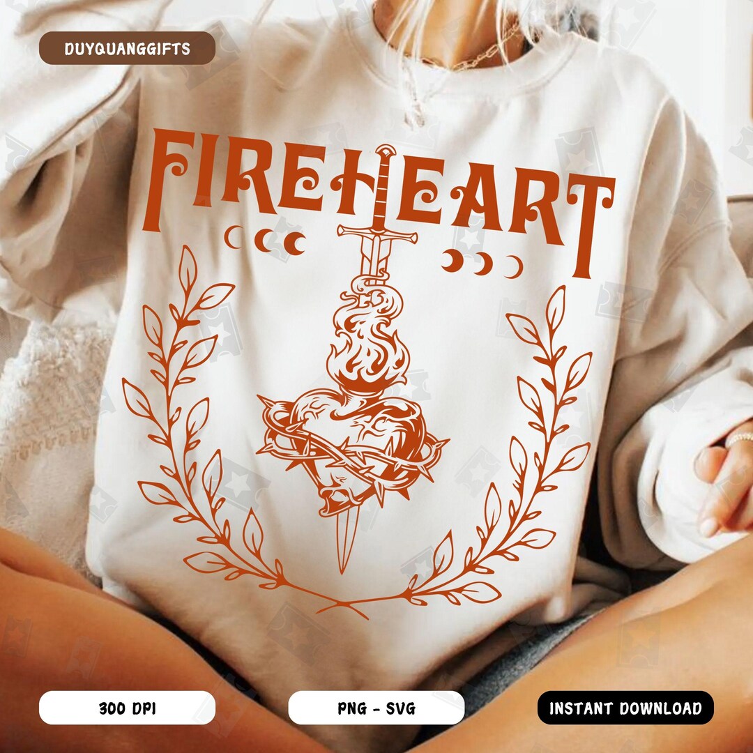 Throne of Glass Fireheart SVG PNG, Acotar Velaris Svg, Novel Quote ...