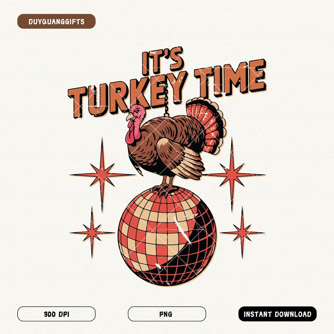 Coquette Turkey Disco Ball Png, Thanksgiving Png, Turkey Disco Png ...