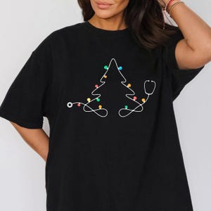 Nurse Christmas SVG, Christmas Tree With Lights, Stethoscope Christmas ...