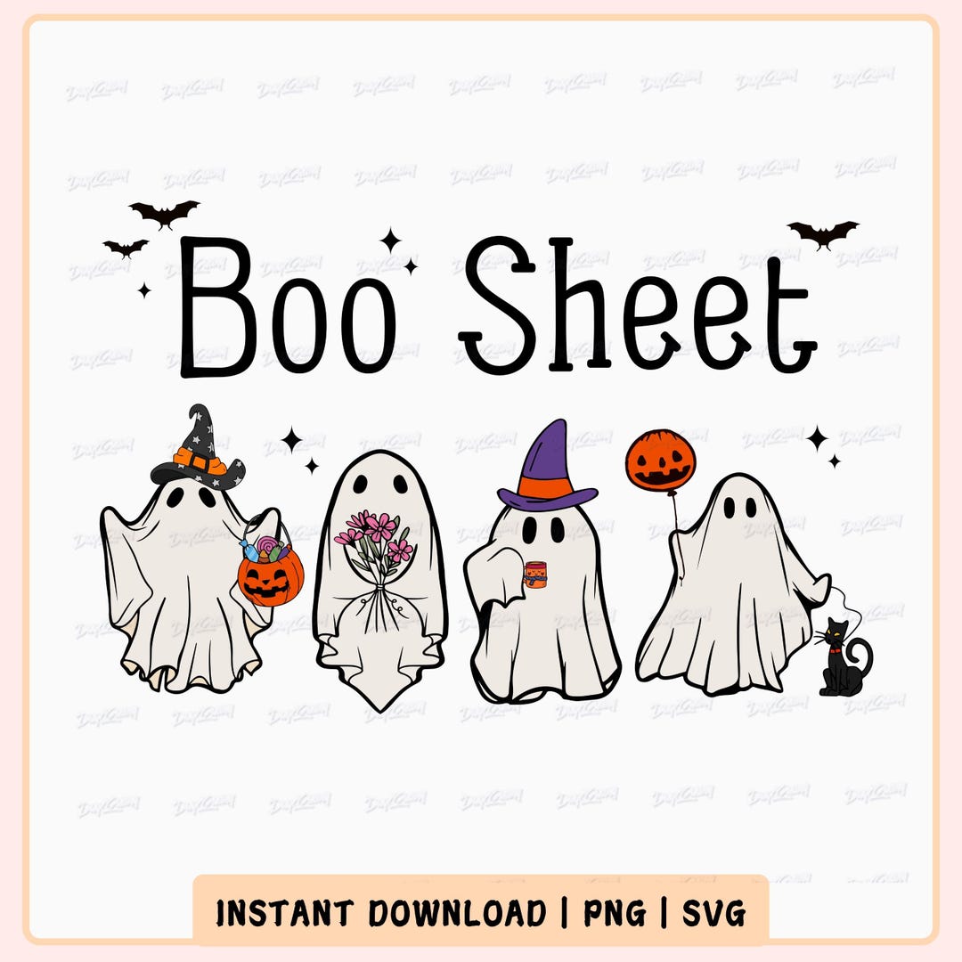Boo Sheet Png, Funny Halloween Png, Cute Halloween Png, Cute Ghost Png ...