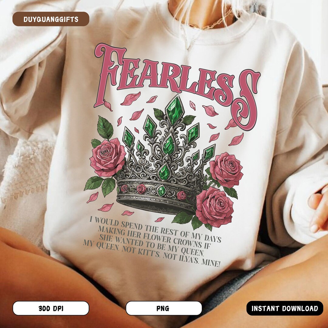 Fearless PNG Digital Download, Powerless Series Inspired Design ...