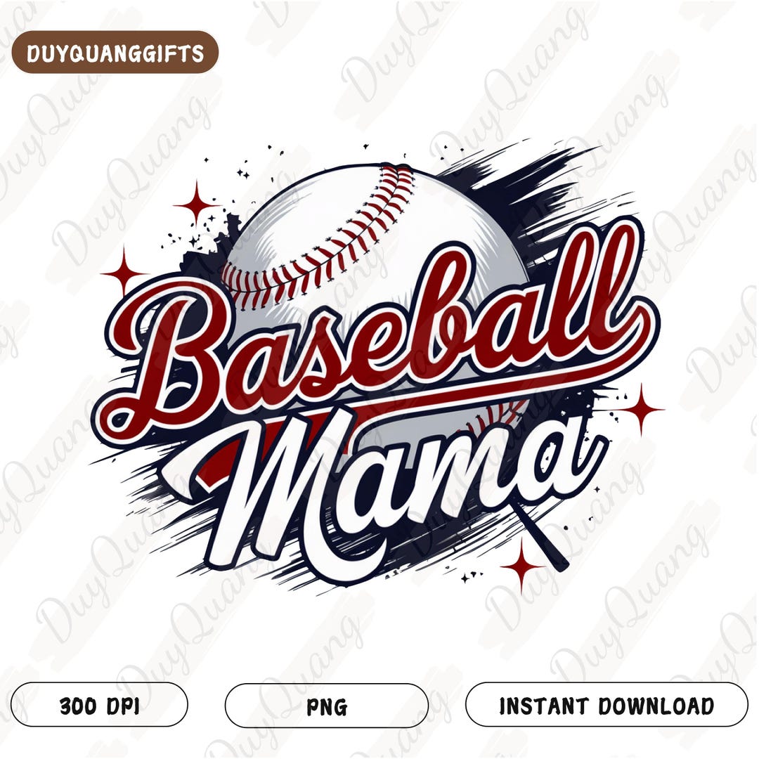 Retro Baseball Mama PNG, Vintage Baseball Mom Design, Trendy Baseball ...