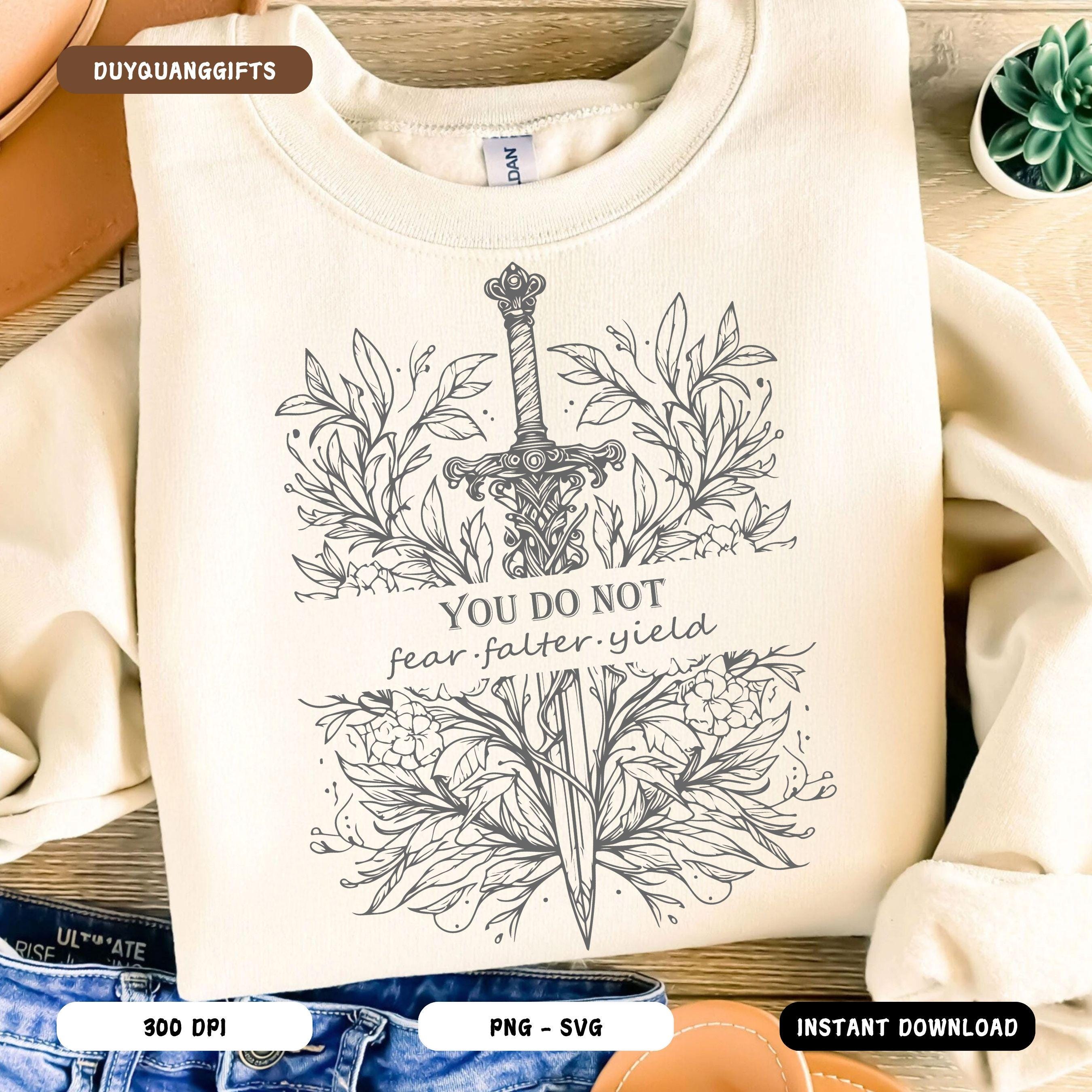 You Do Not Yield Throne of Glass Svg Png, Throne of Glass Merch Shirts ...