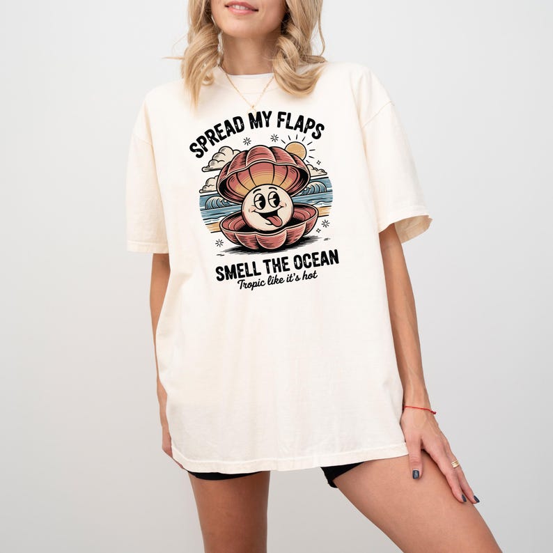 Spread My Flaps Smell the Ocean PNG SVG, Funny Unhinged Beach Shirt PNG ...
