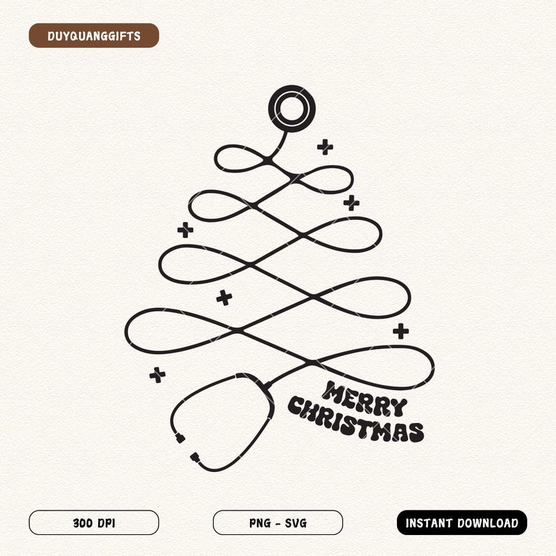 Christmas Tree Doctor Nurse SVG PNG, Medical Christmas Tree Svg, Doctor ...