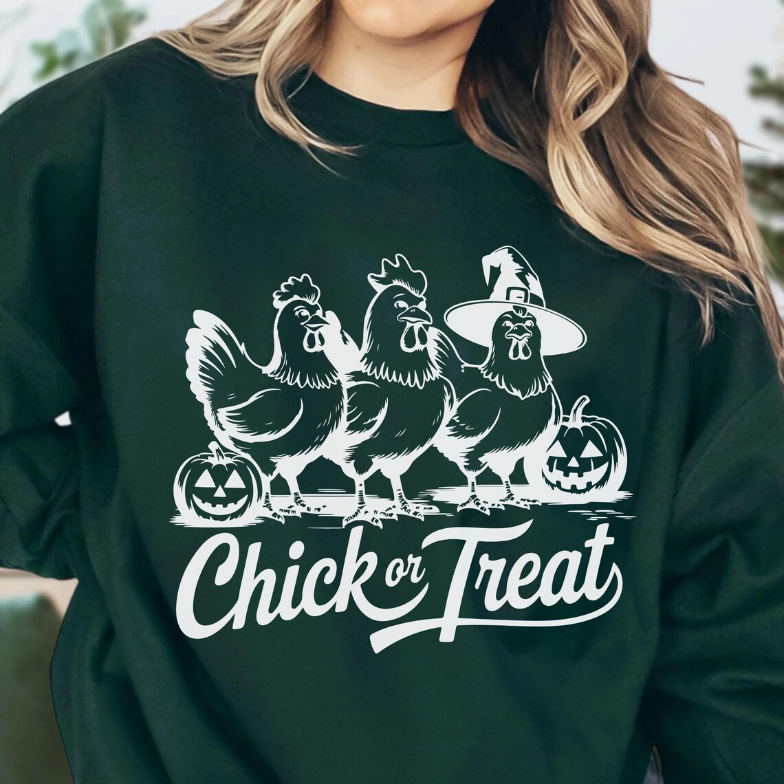 Chick or Treat SVG, Vintage Halloween Chicken Witch, Retro Ghost ...