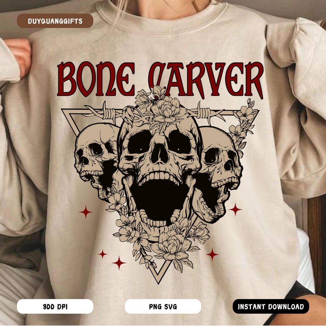 The Bone Carver PNG, ACOTAR Svg, Throne of Glass Svg, Retro Bookish Svg ...