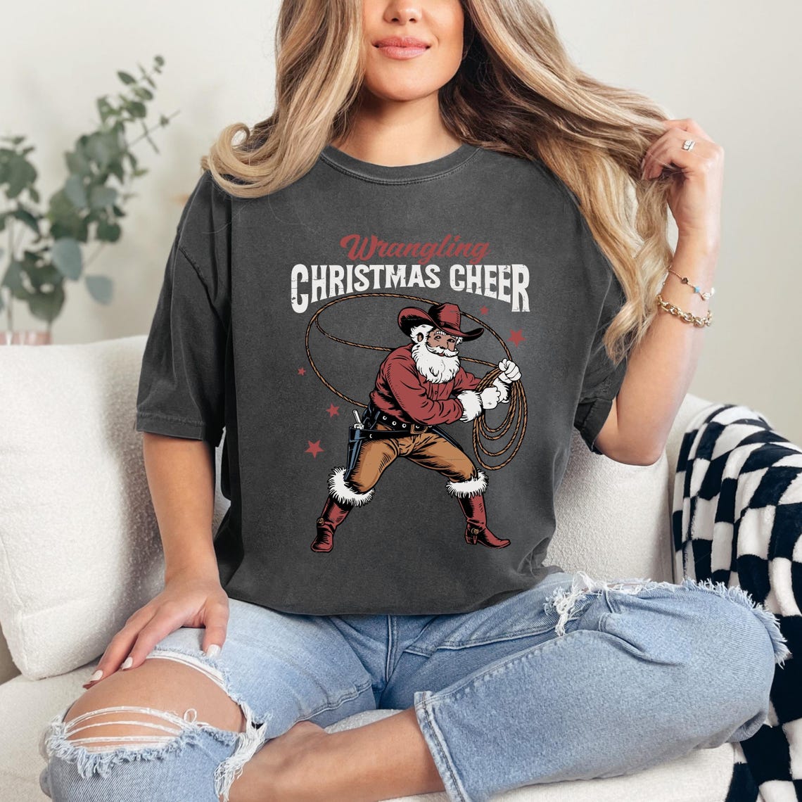 Western Cowboy Santa Claus Christmas Png, Trendy Western Designs ...