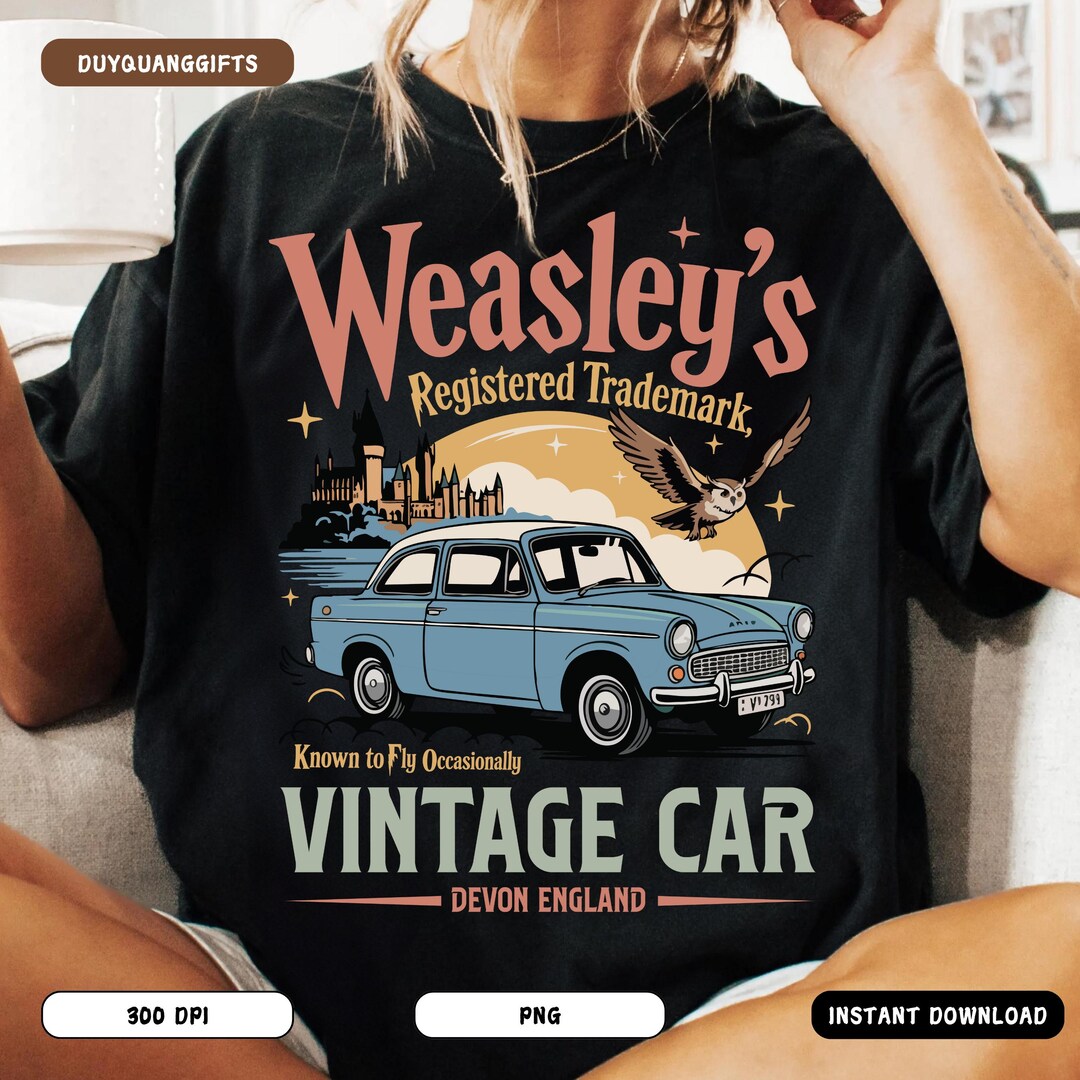 Wizard Flying Car PNG, Vintage Magical Adventure PNG, Bookish Wizard ...