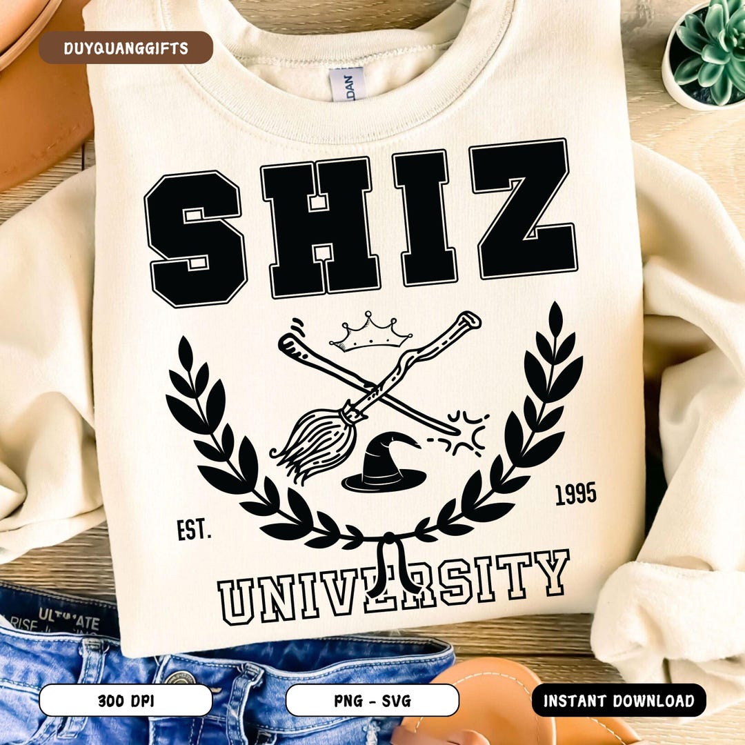 Shiz University SVG PNG, Wicked Shirt Design, Wicked Musical Inspired Apparel, Wizard Uni Movie ...