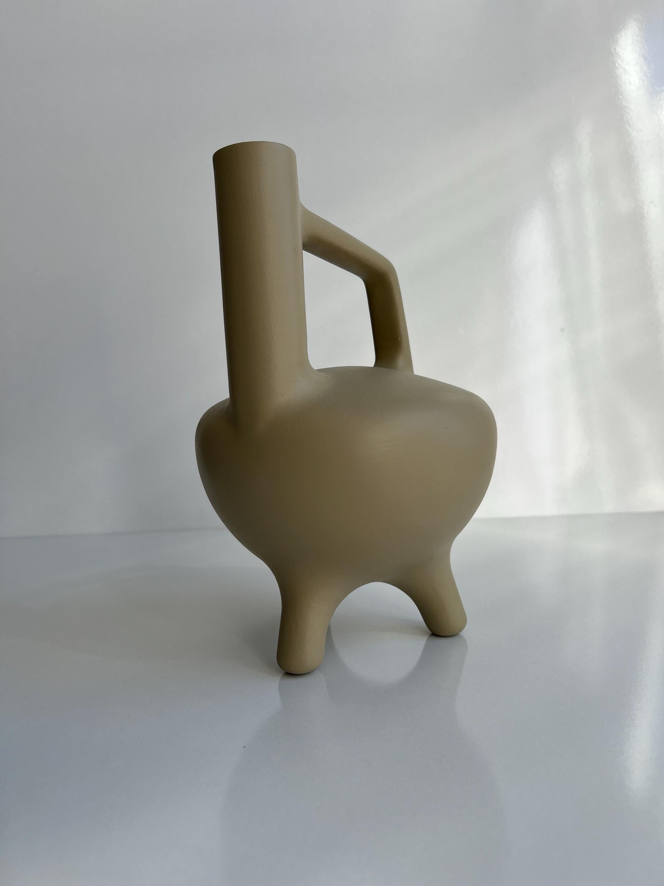 Scandinavian Style Hollow Ceramic Vase, Beige Vase ,hollow Round ...