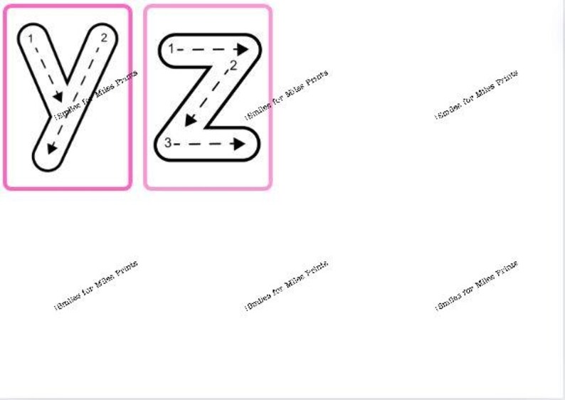 Lowercase Letter Tracing - Etsy