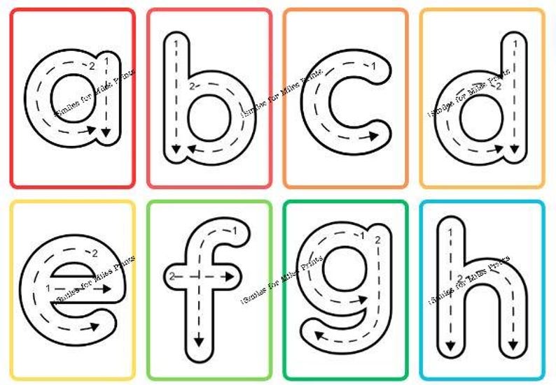 Lowercase Letter Tracing - Etsy