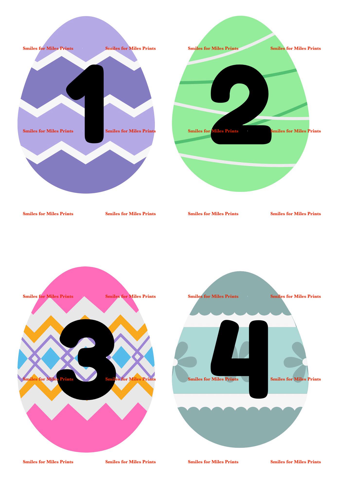 Counting Easter Eggs 1-10 (DIGITAL) - Etsy