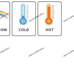 Weather Flashcards - Etsy