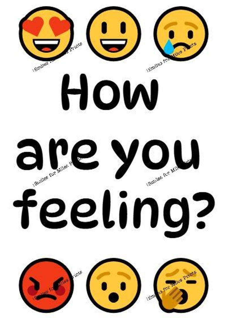 How Are You Feeling? Poster - Etsy