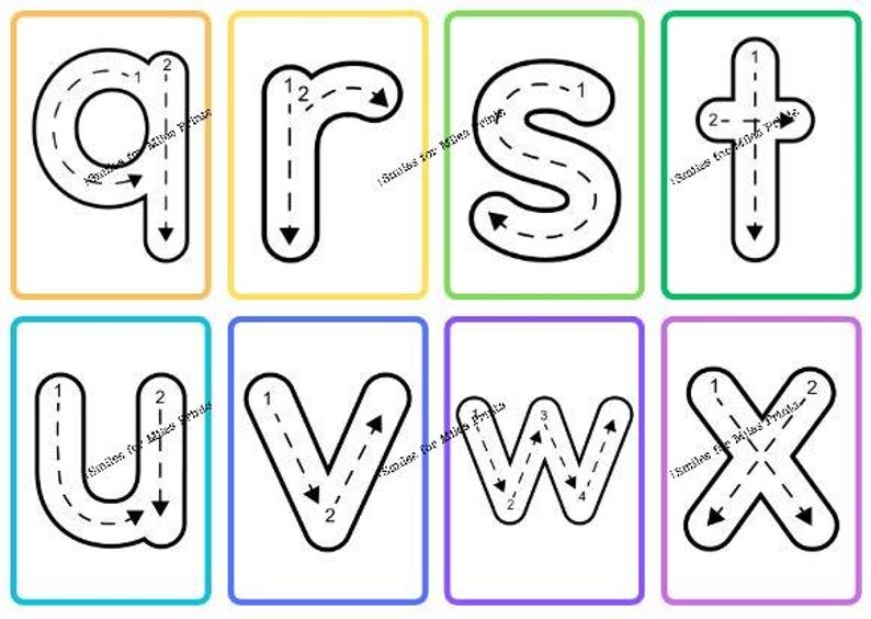 Lowercase Letter Tracing - Etsy