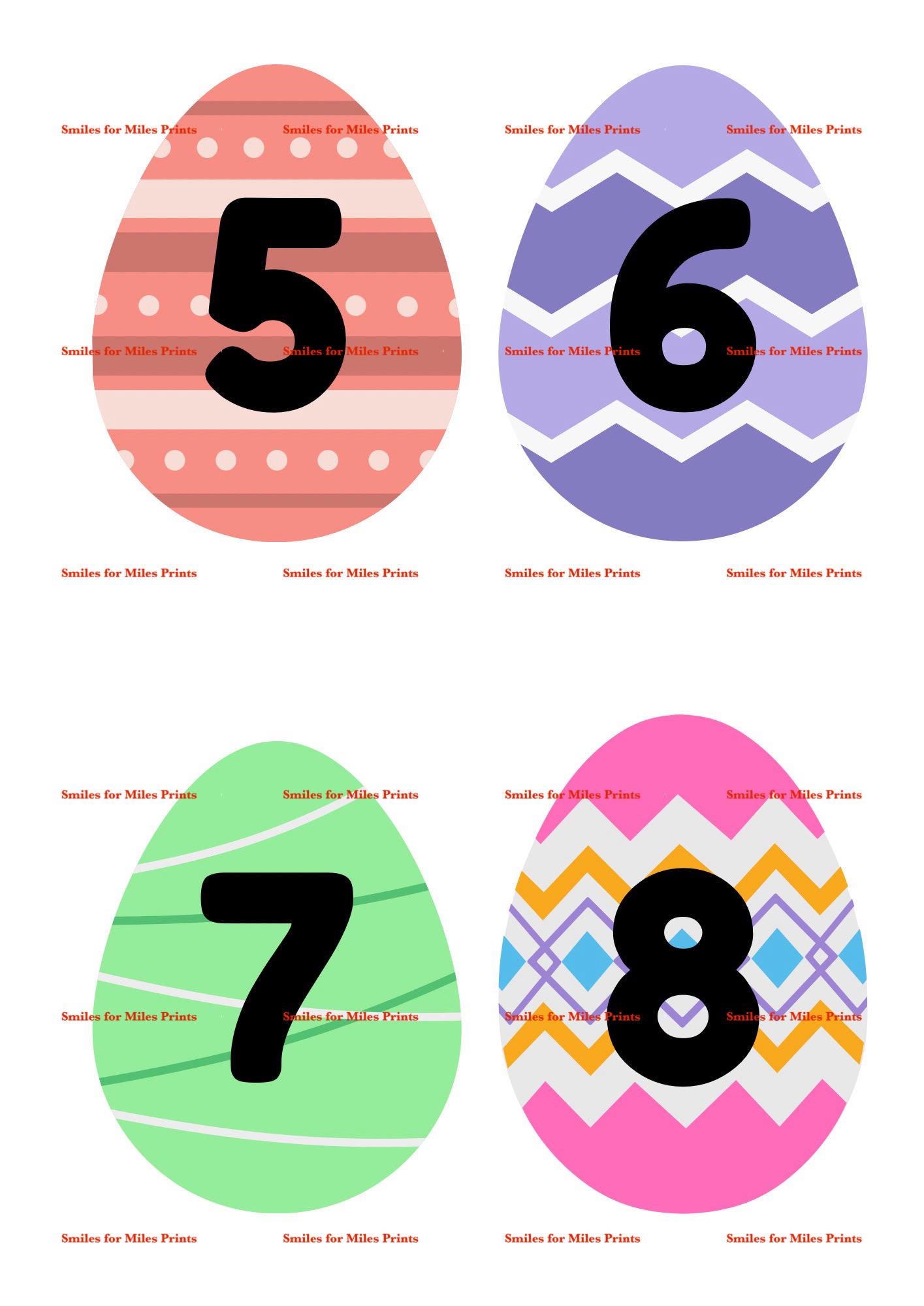 Counting Easter Eggs 1-10 (DIGITAL) - Etsy