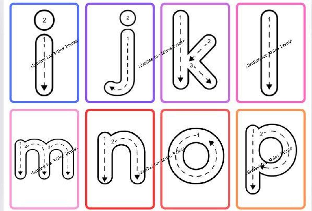 Lowercase Letter Tracing - Etsy
