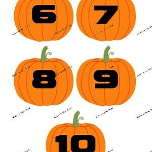 Counting Pumpkins 1-20 - Etsy