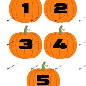 Counting Pumpkins 1-20 - Etsy