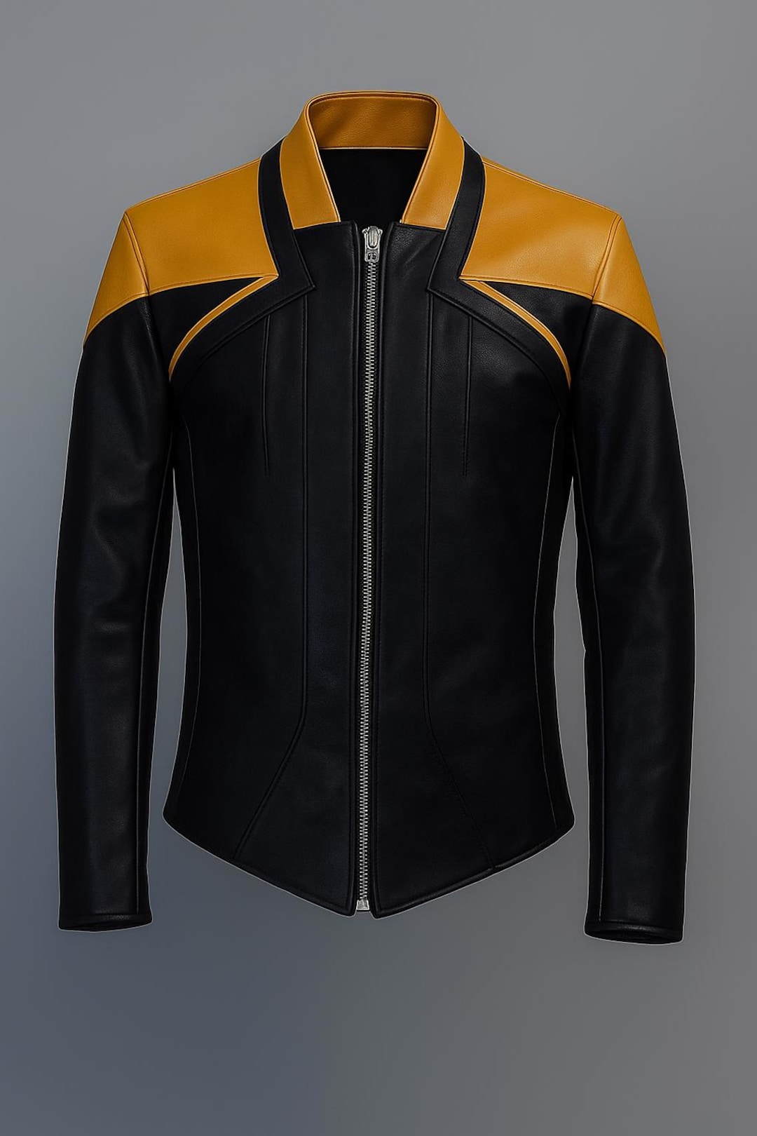 Handmade Celebrity Inspired Star Real Trek Leather Jacket • Sci-fi ...