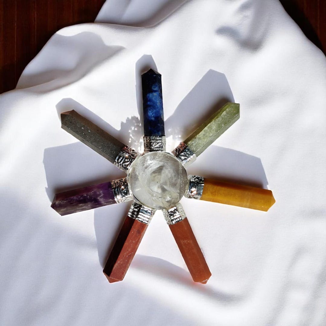 7 Chakra Energy Generator With Crystal Quartz – Multi-point Healing ...