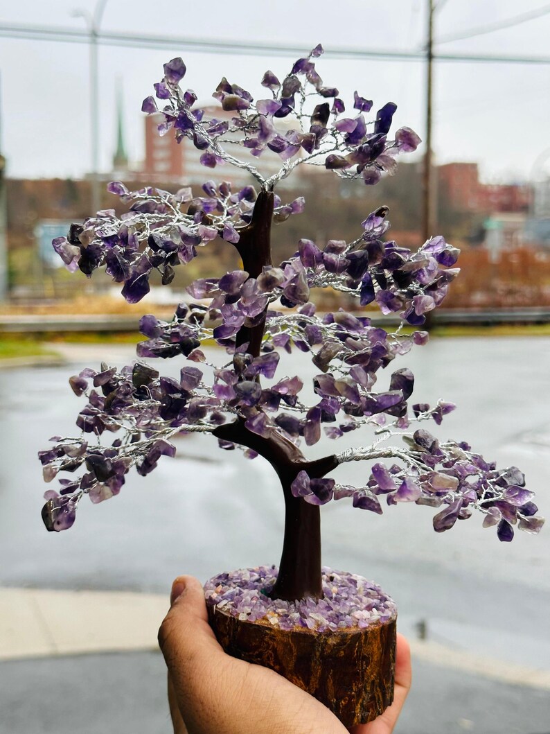 Beautiful Amethyst Gemstone Tree With 500 Beads—symbol of Peace ...