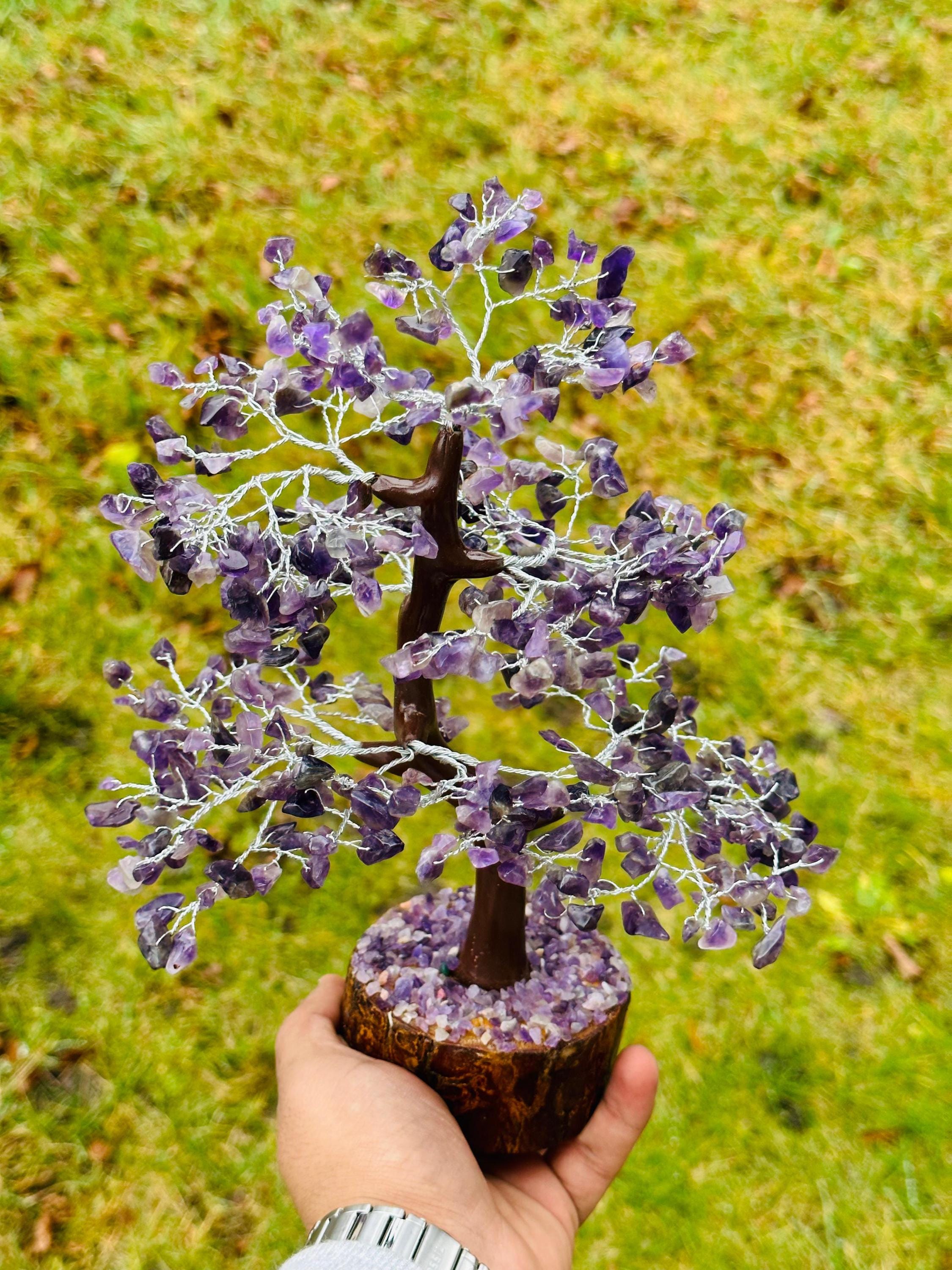 Beautiful Amethyst Gemstone Tree With 500 Beads—symbol of Peace ...