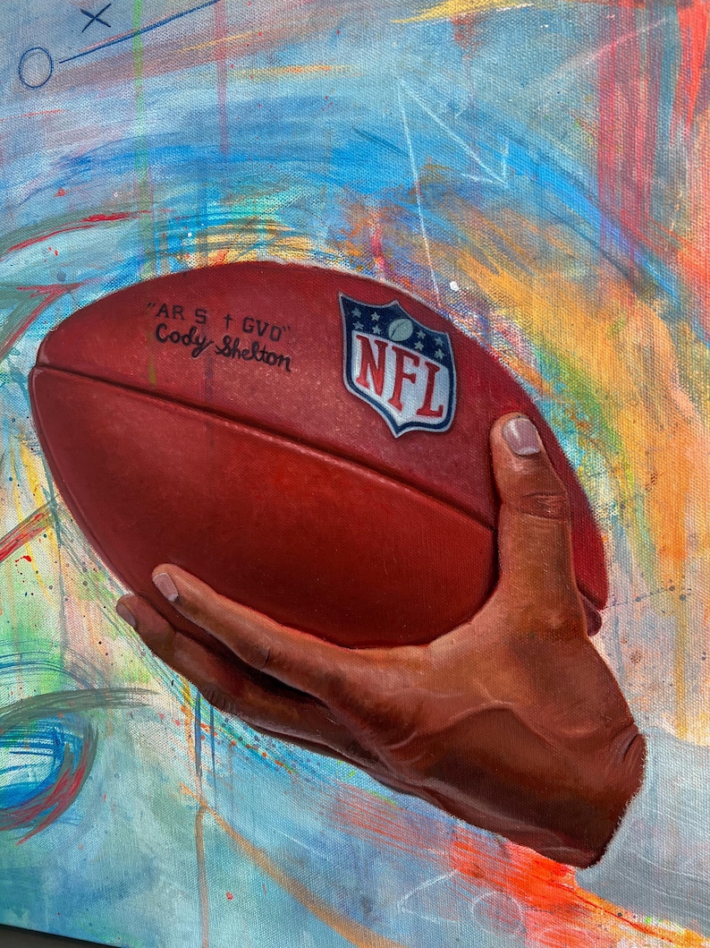 Anthony Ridchardson, Colts, Sports Art, Football Painting, Football Art ...