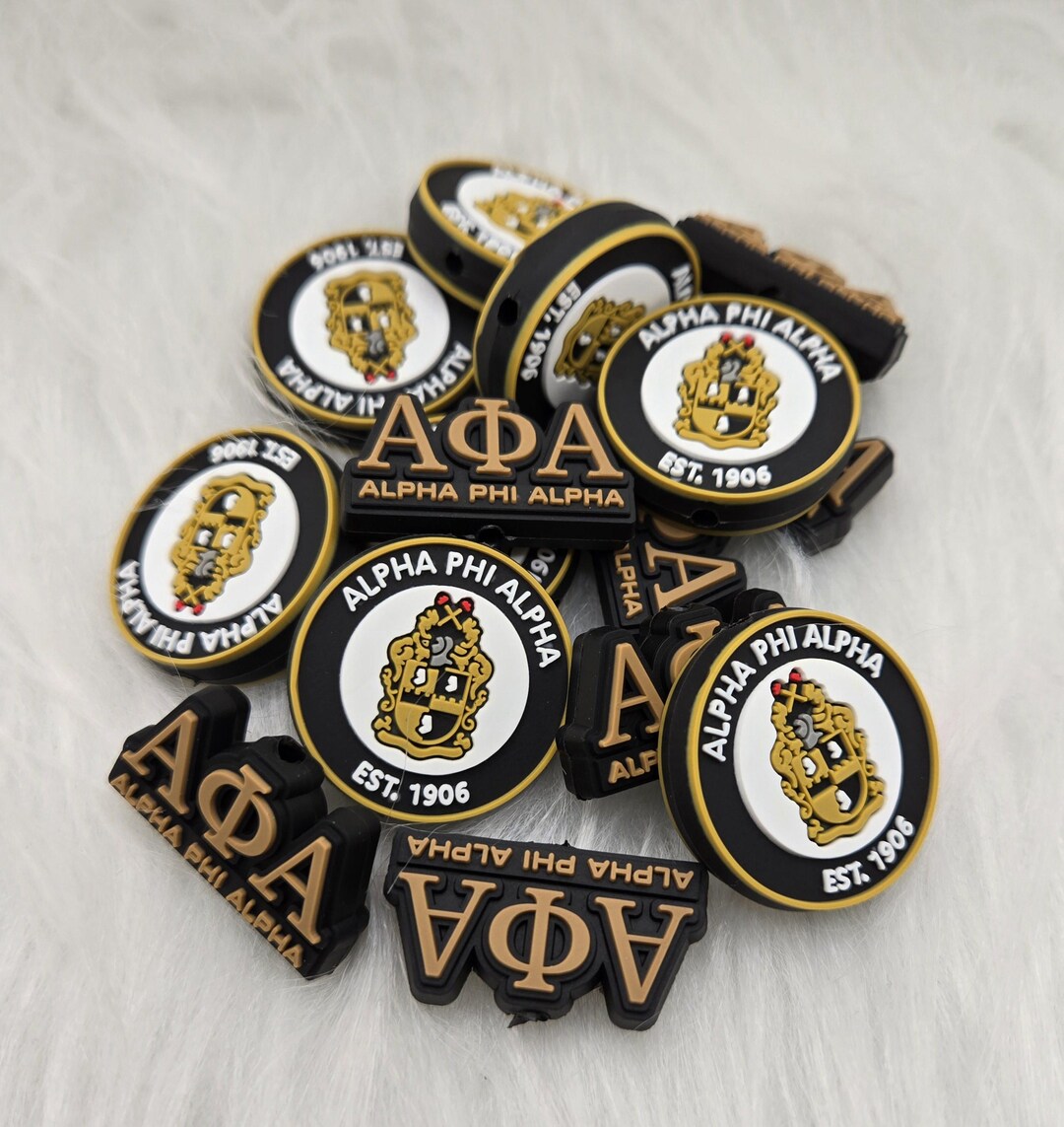 Alpha Phi Alpha Focal Bead, Fraternity D9 Focal Bead, College Silicone ...