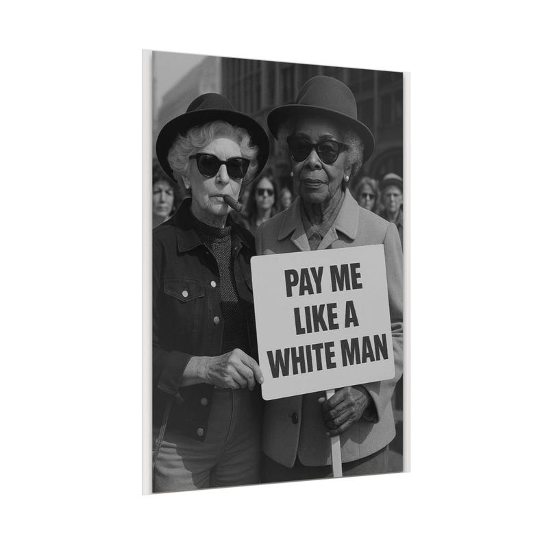 Pay Me Like a White Man Poster: Activist Feminist Art - Etsy