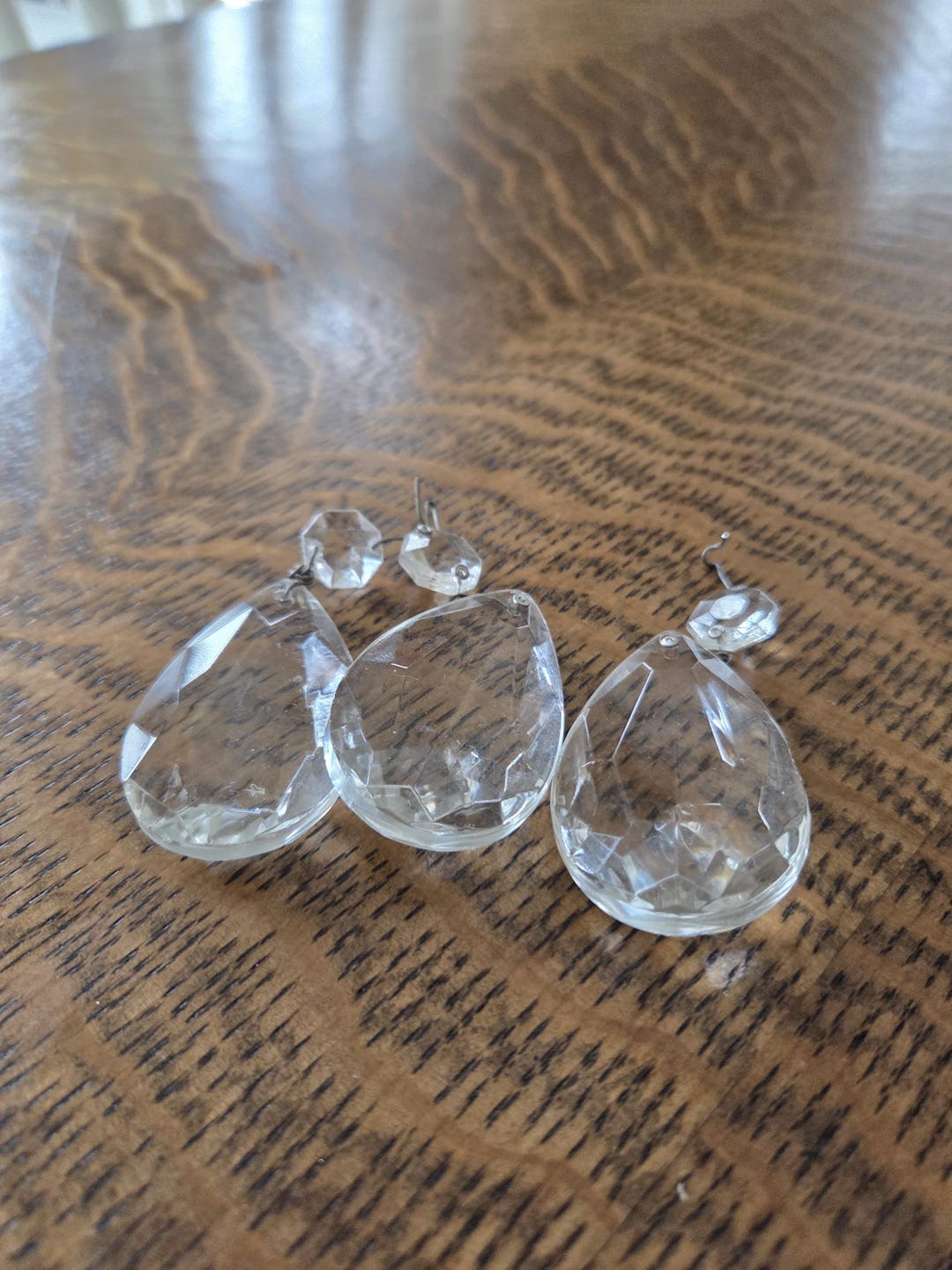 Vintage Chandelier Crystals (sets of 3) - Etsy