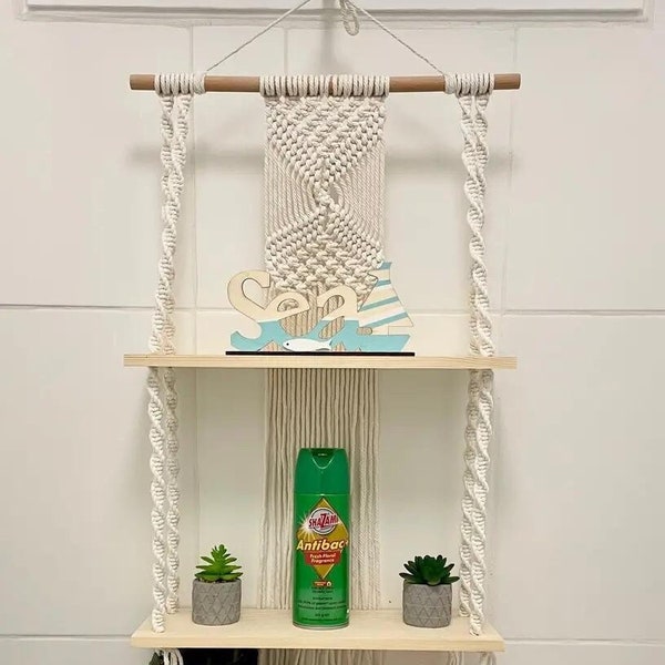 Macrame Book Shelf - Etsy