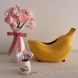 Ceramic Banana Tissue Box: Quirky Desktop Organizer - Etsy