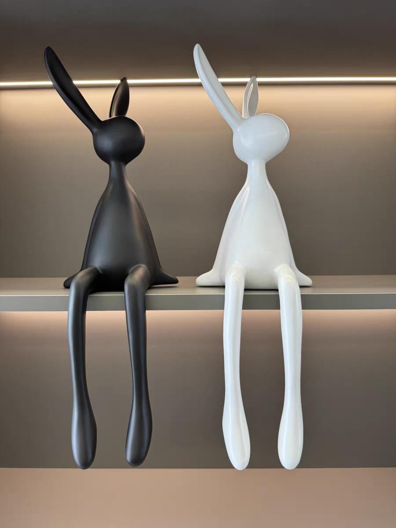 Sitting Rabbit Living Room Desktop Big Decorations Creative Hallway ...