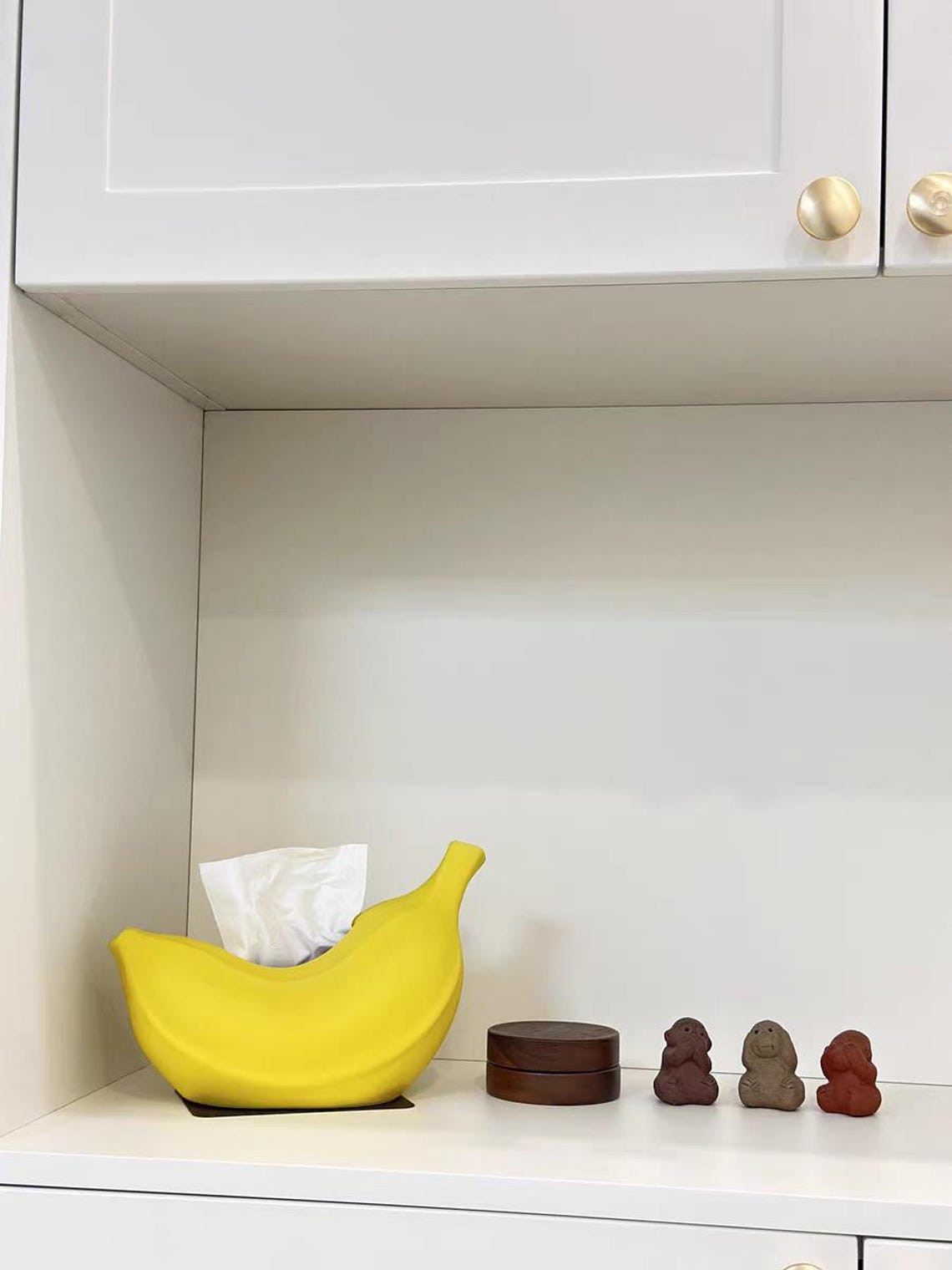 Ceramic Banana Tissue Box: Quirky Desktop Organizer - Etsy