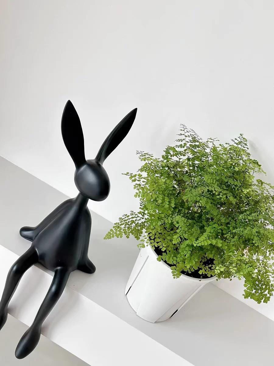 Sitting Rabbit Living Room Desktop Big Decorations Creative Hallway ...