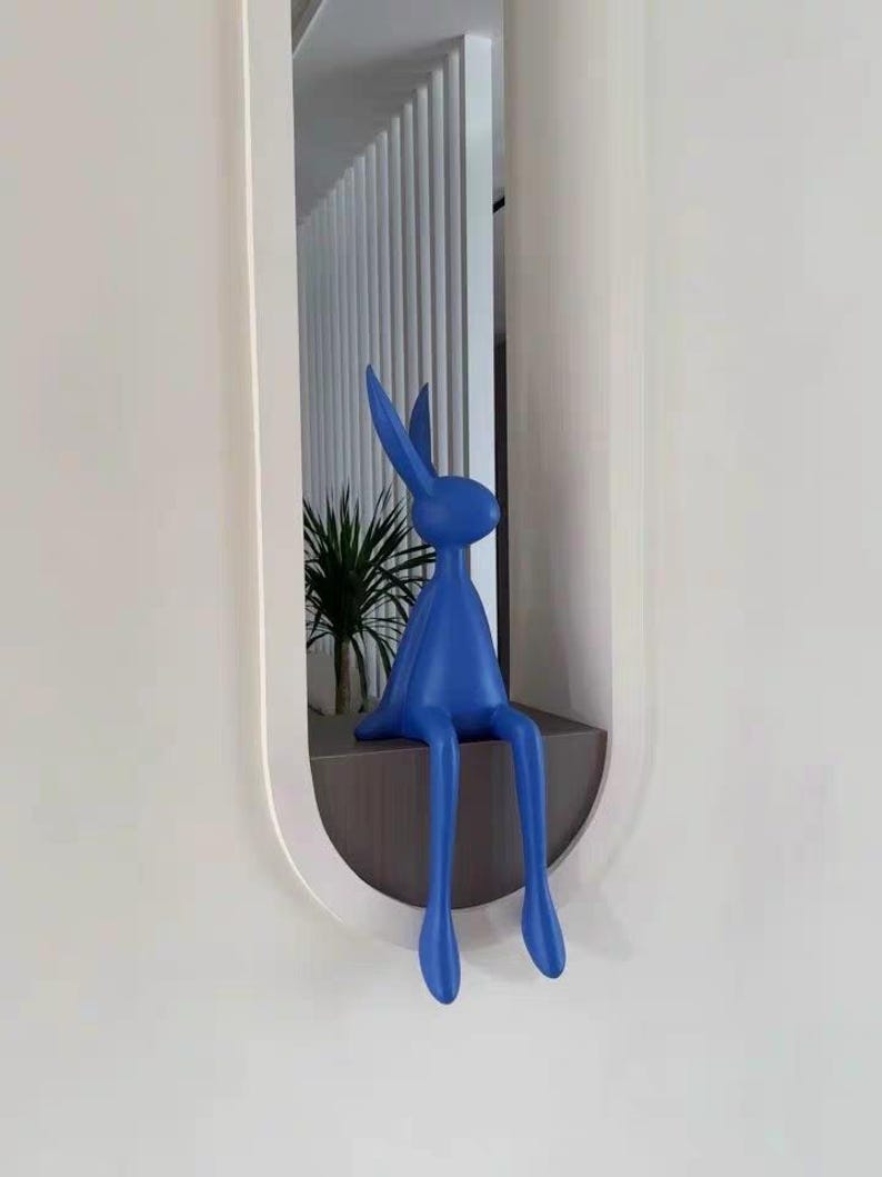 Sitting Rabbit Living Room Desktop Big Decorations Creative Hallway ...