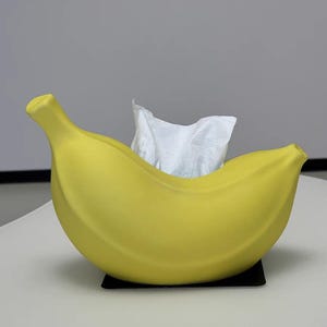 Ceramic Banana Tissue Box: Quirky Desktop Organizer - Etsy