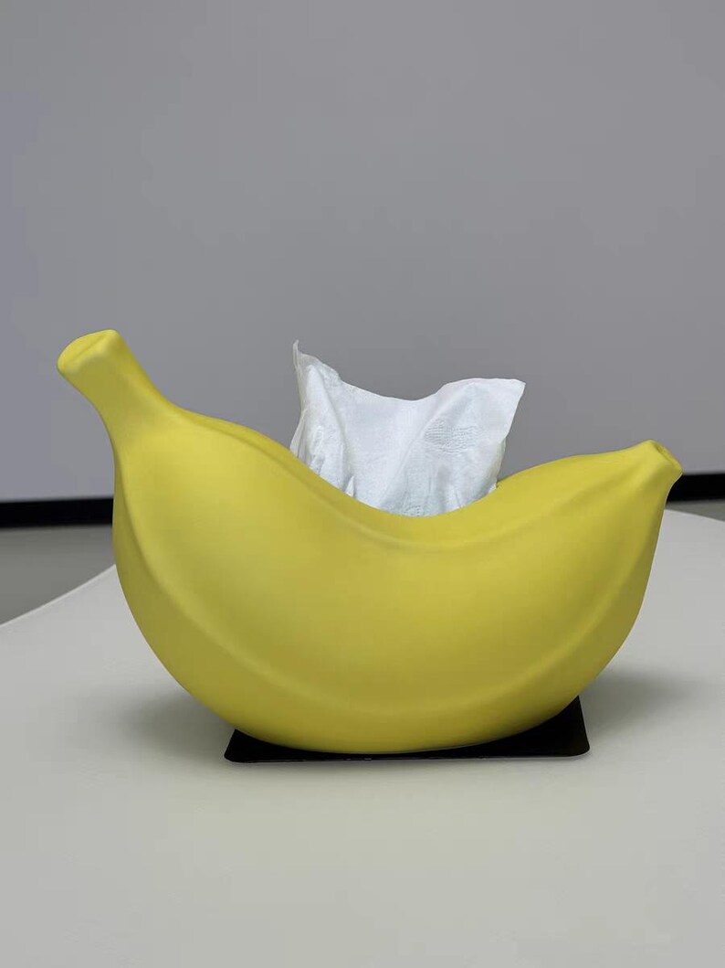 Ceramic Banana Tissue Box: Quirky Desktop Organizer - Etsy