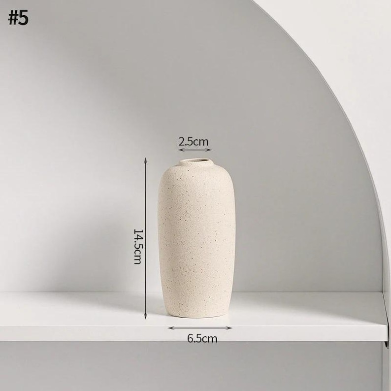 Modern Minimalist Ceramic Vase Flower Vases for Boho Home Accent ...