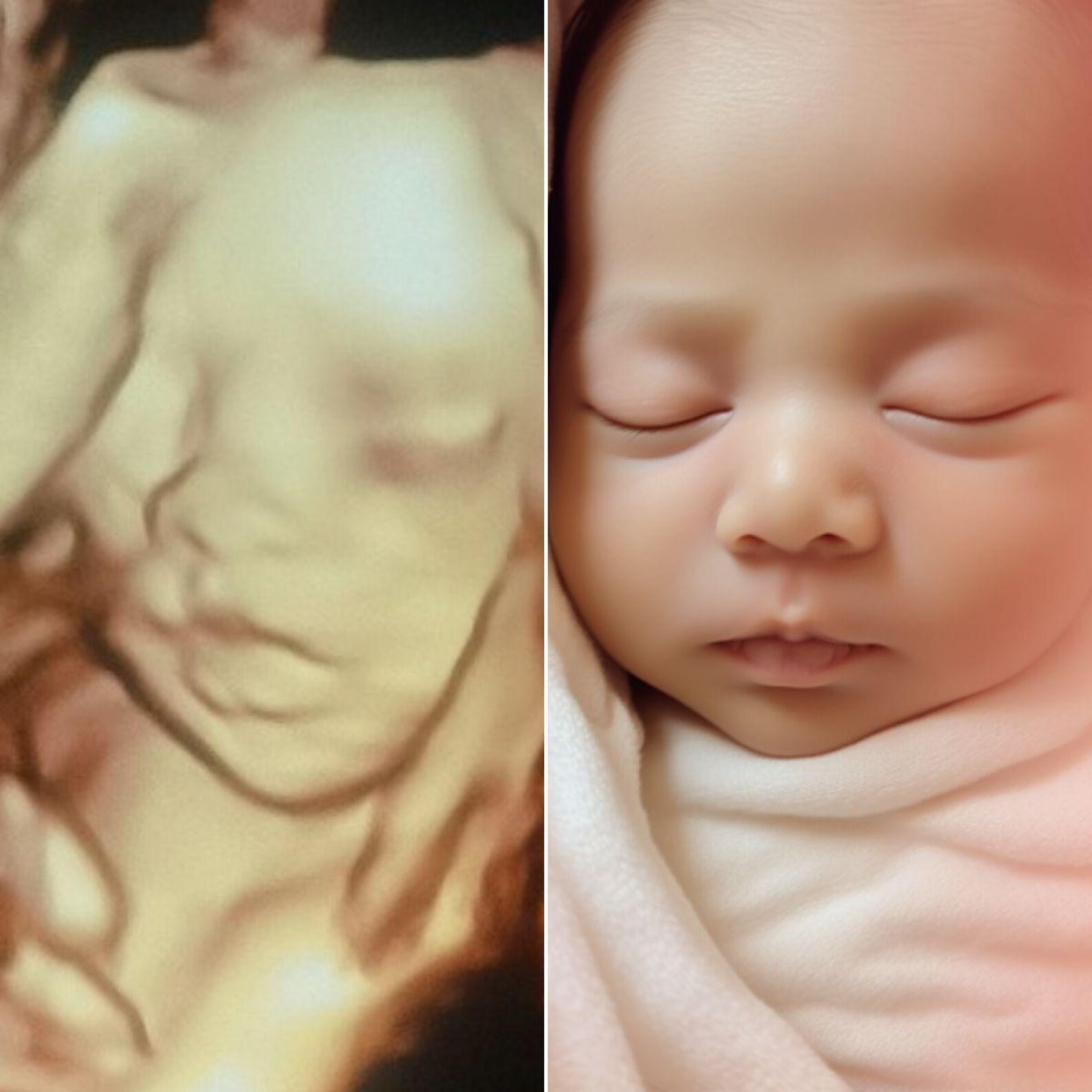 Your Babys First Photo Ultrasound Unborn Baby Illustration Prediction ...