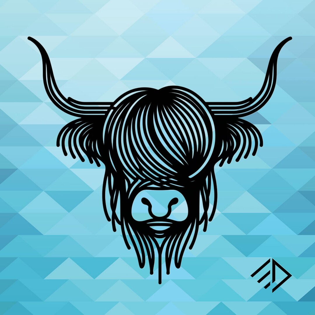 Highland Cow Wall Art – 2D Design STL File – Perfect for 3D Printing ...
