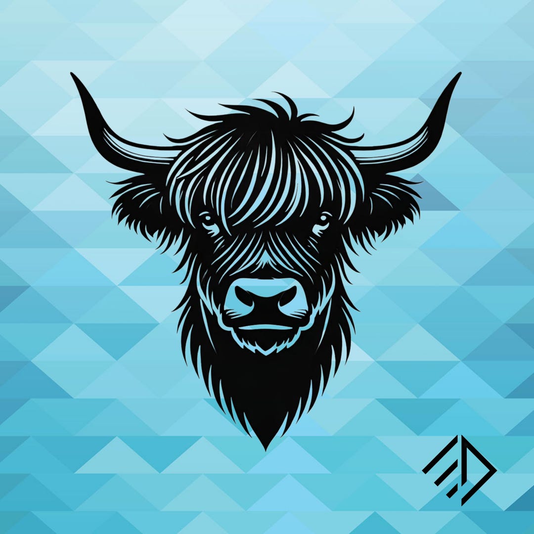 Highland Cow Wall Art – 2D Design STL File – Perfect for 3D Printing ...