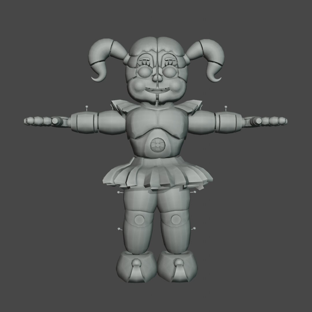 Circus Baby Five Nights at Freddy's Sister Location STL for 3D Printing ...