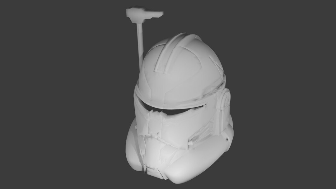 Commander Wolffe Phase 2 Helmet Star Wars STL for 3D Printing Cosplay ...
