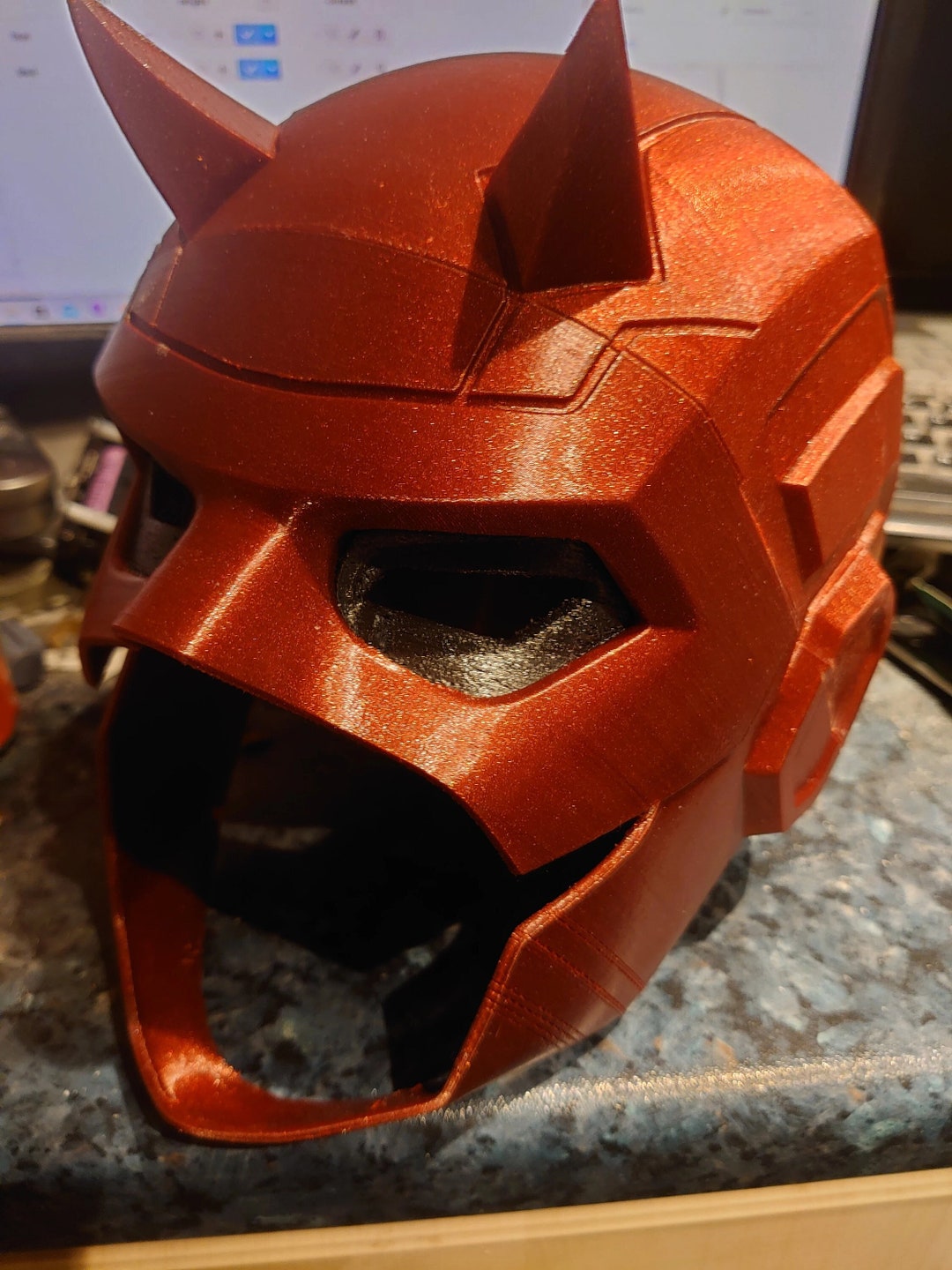 Daredevil Comic Mask Marvel STL for 3D Printing Cosplay Replica - Etsy