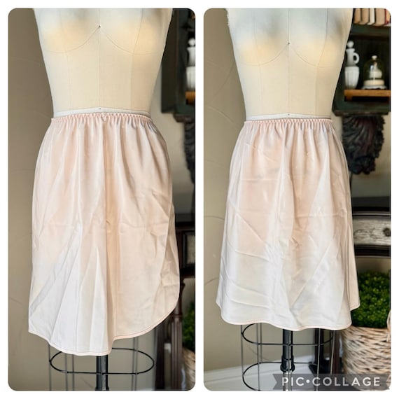1970s Neiman Marcus Half Slip Ivory Sheen 1960s 70s 6… - Gem